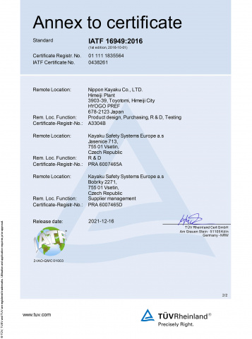 About Us | Kayaku Safety Systems Malaysia Sdn Bhd